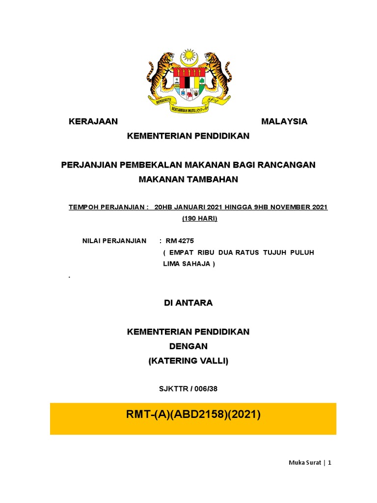 3.dokumen Perjanjian RMT 2021-1 | PDF