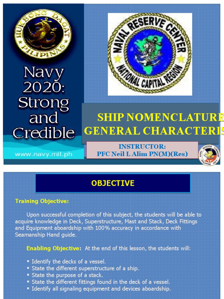 1 Ships Nomenclature and General Characteristics | PDF | Deck (Ship ...
