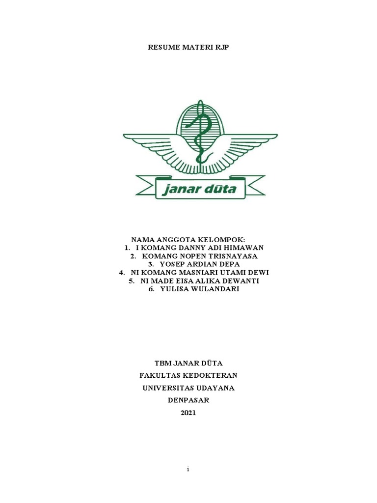 Resume Materi Resusitasi Jantung Paru | PDF | Pengembangan Diri | Sains ...
