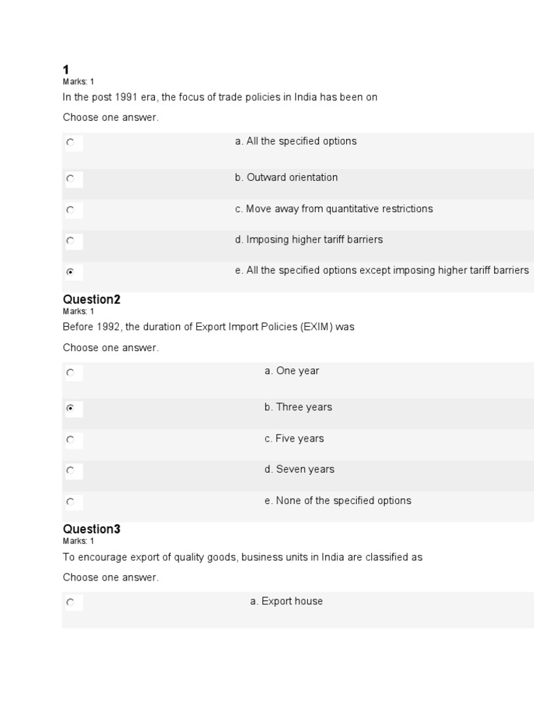 Quiz 2 | PDF | World Trade Organization | International Monetary Fund