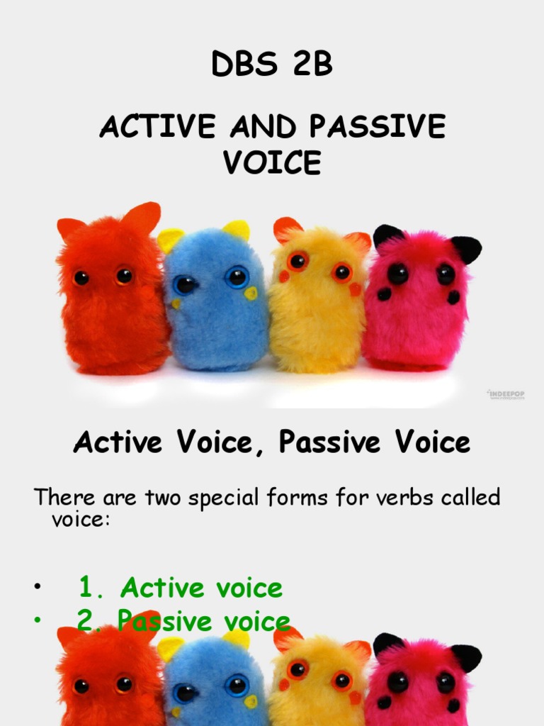Active and Passive Voice | PDF | Verb | Semantic Units