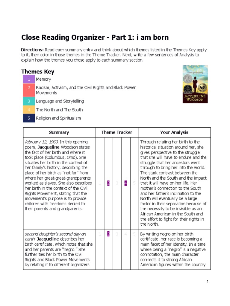 BGD - Close Reading Part 1 | PDF | Southern United States | Negro