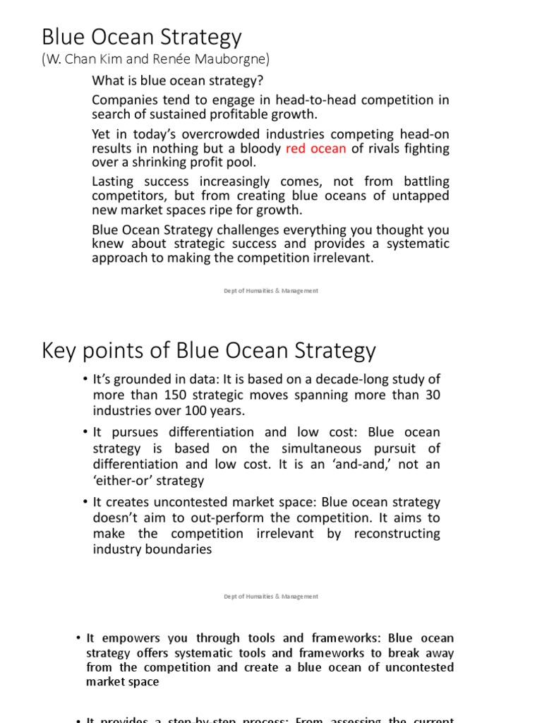 Blue Ocean Strategy | PDF | Economies | Business