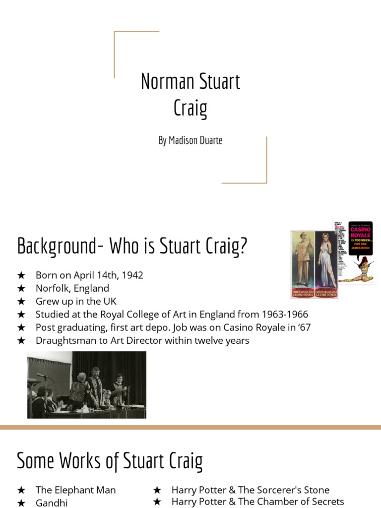 Stuart Craig Presentation | PDF