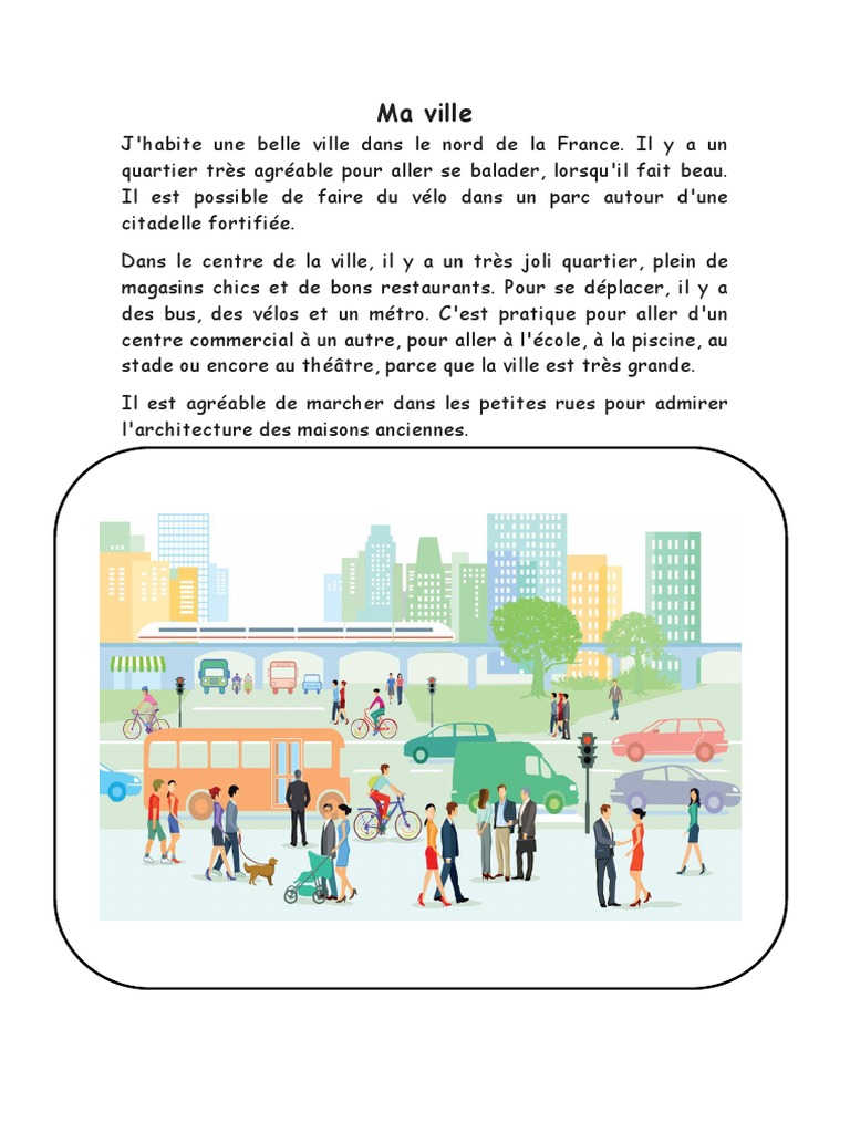 Description de ma ville en France | PDF | Affaires | Mode de vie