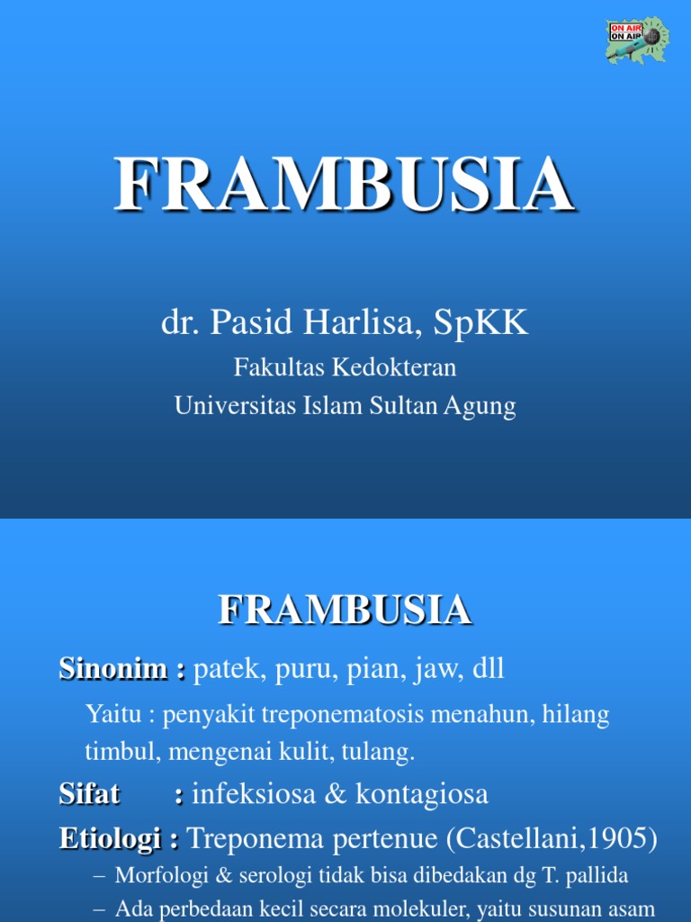 Frambusia: Penyakit Kulit Tropis | PDF