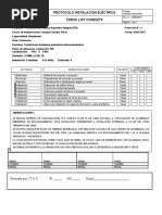 Formato de Protocolo de Mantenimiento Tableros | PDF | Ciencias fisicas | Electricidad