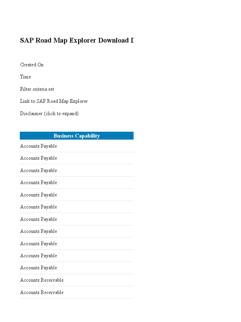 SAP Road Map Explorer 20210407171038 | PDF | Accounts Payable | Procurement