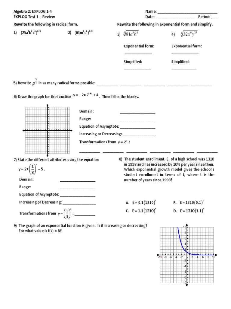 (25abc) (64mc) : 81a B 32x y | PDF | Exponential Function | Function ...