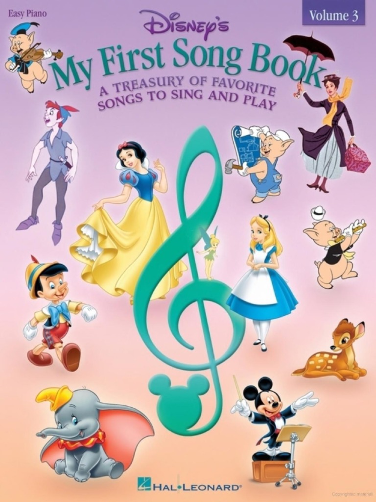 Disney's My First Songbook - Volume 3 A Treasury of Favorite Songs To ...