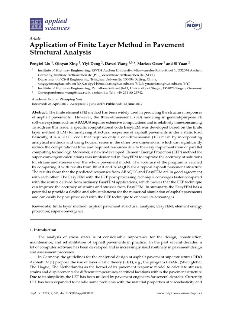 Applsci 07 00611 v2 | PDF | Finite Element Method | Viscoelasticity