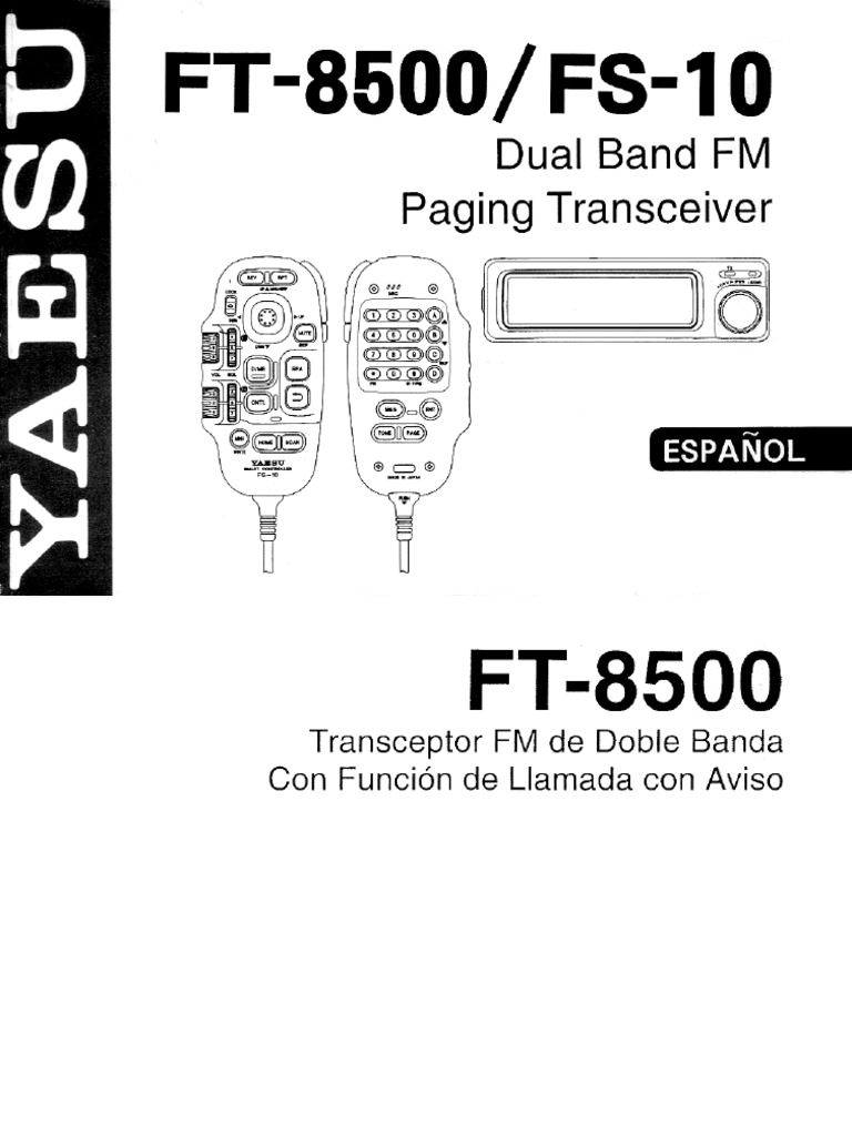 FT 8500R FS10 Es | PDF