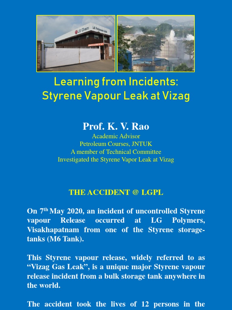 Styrene Vapor Leak - Learning From Incident-2 | PDF | Chemical ...