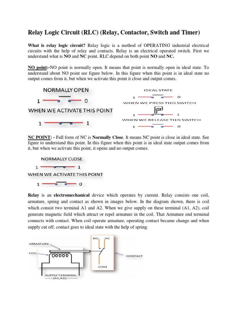 Chapter-3 - Relay Logic Circuits-1 | PDF | Relay | Electrical Components