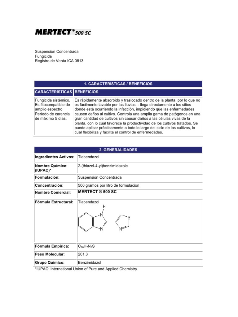Mertect 500 SC | PDF | Plantas | Agua