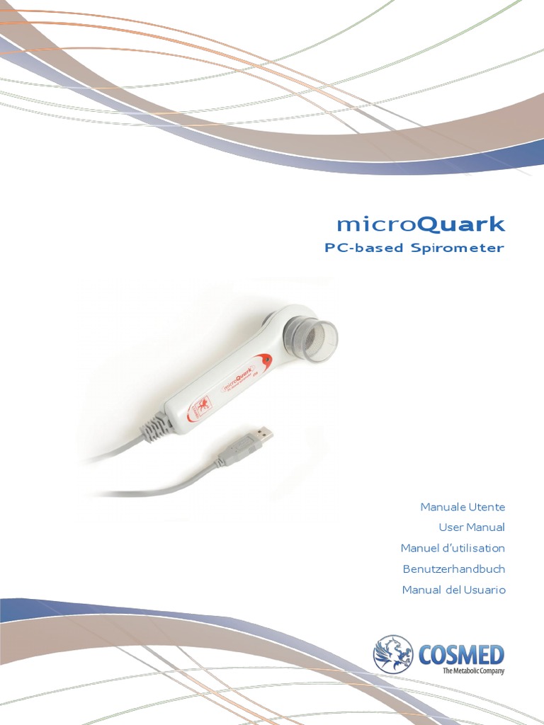 Manual MicroQuark - Espirometro | PDF | Desinfetante | Hertz