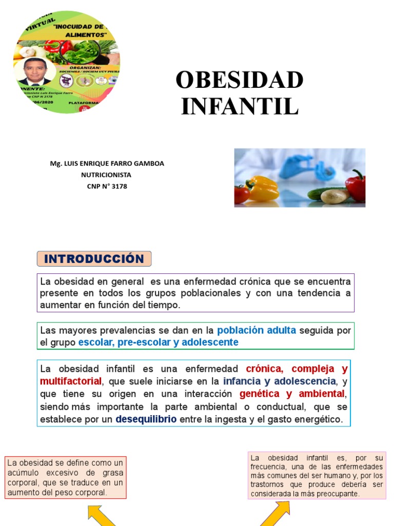 Obesidad Infantil Pdf Obesidad Dieta