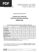 OREAS 600b Certified Analysis Report | PDF | P Value | Standard Deviation