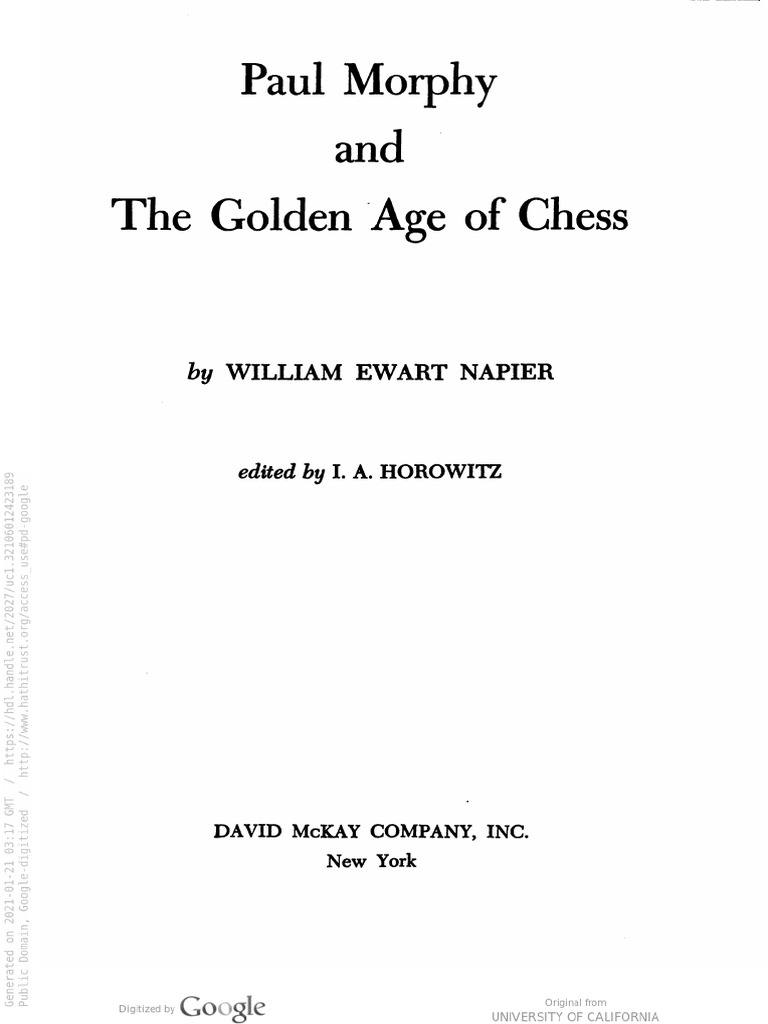 Paul Morphy and The Golden Age of Chess | PDF