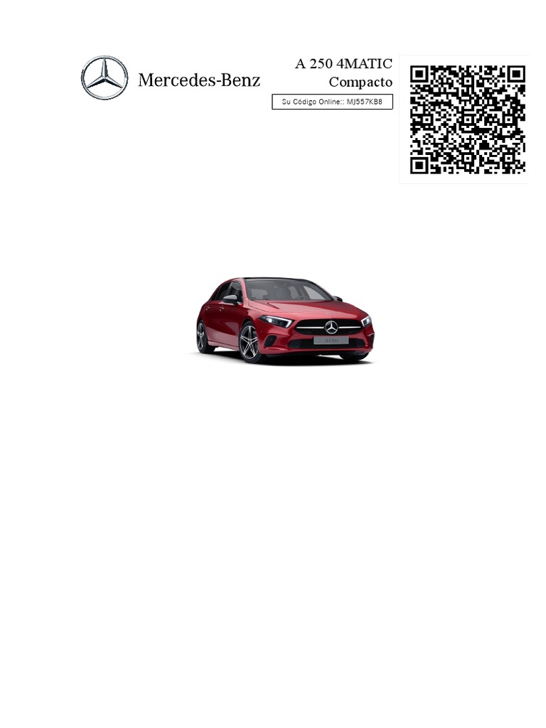 Mercedes-Benz A 250 4MATIC Compacto Jazz | PDF | Impuestos | Medición
