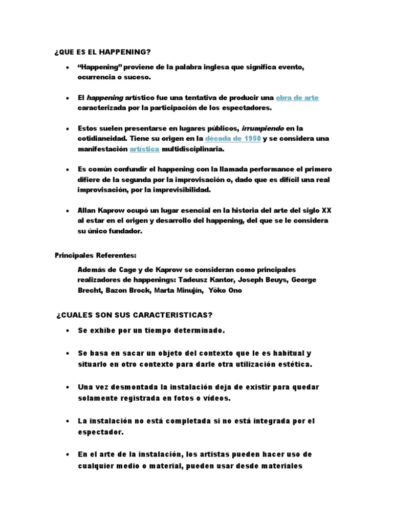 que-es-el-happening-pdf-arte-de-instalaci-n-artes-general