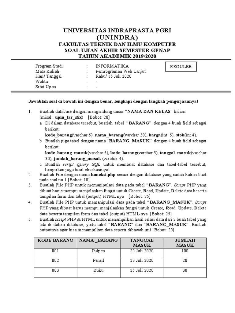Uas Web Lanjut | PDF