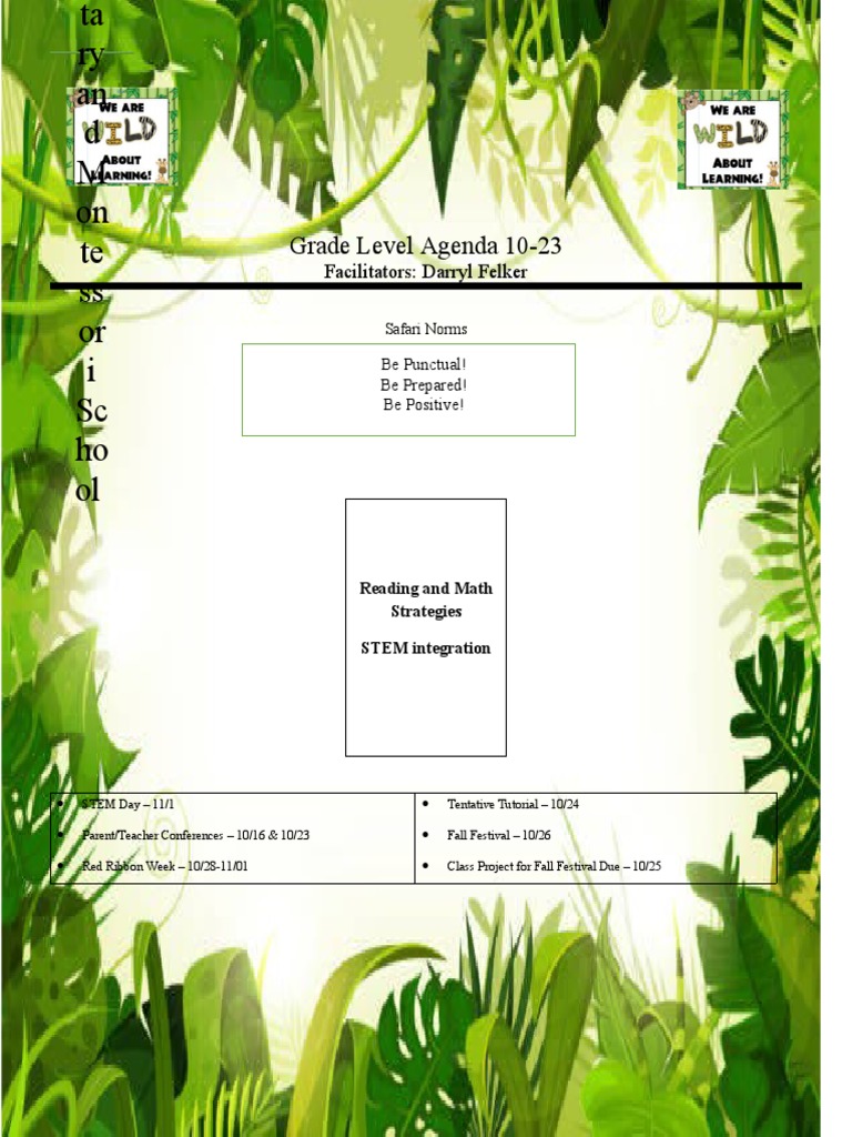 Grade Level Agenda 10-23 | PDF