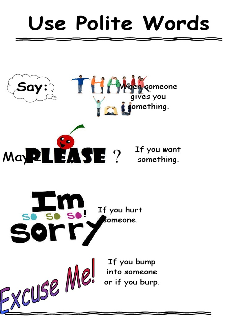 Guide to Using Polite Words in Everyday Situations | PDF