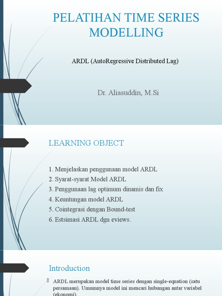 Ardl | PDF | Metode & Bahan Ajar