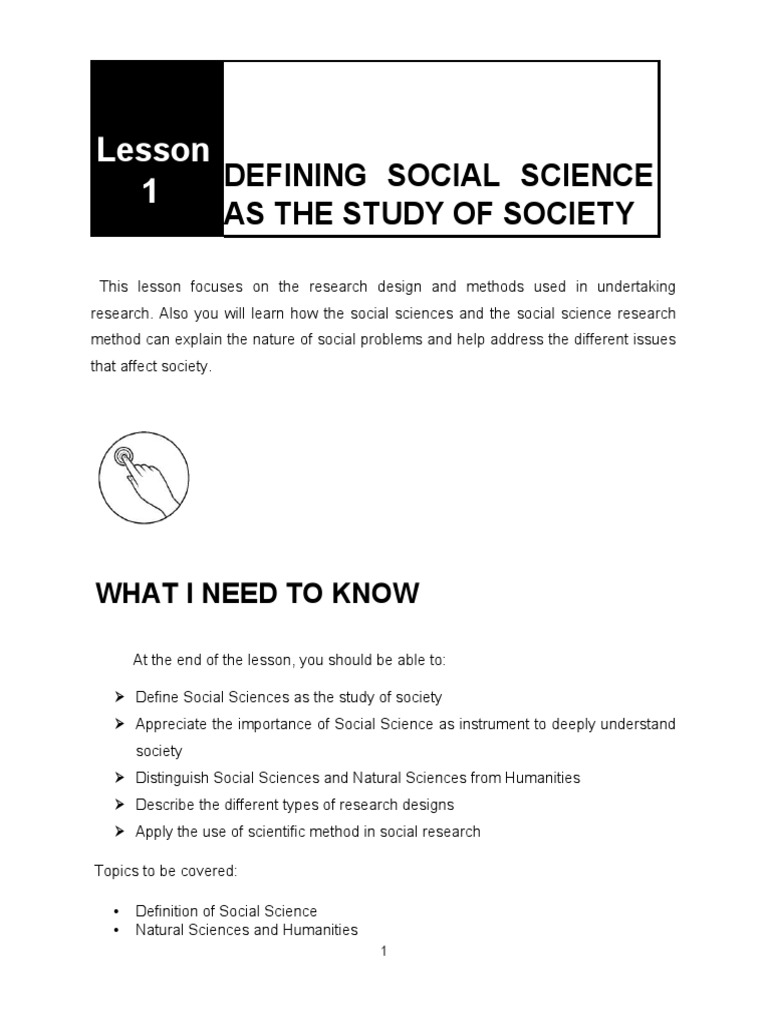 Humss 7 Module | PDF | Quantitative Research | Social Science
