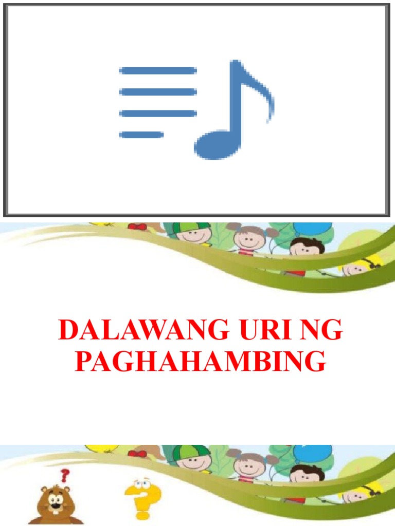 Dalawang Uri NG Paghahambing | PDF