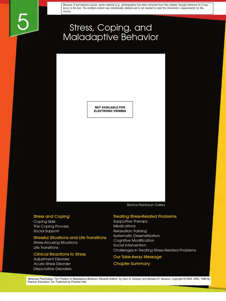 Sarason (2005) Stress and Coping Chapter | PDF | Coping (Psychology ...