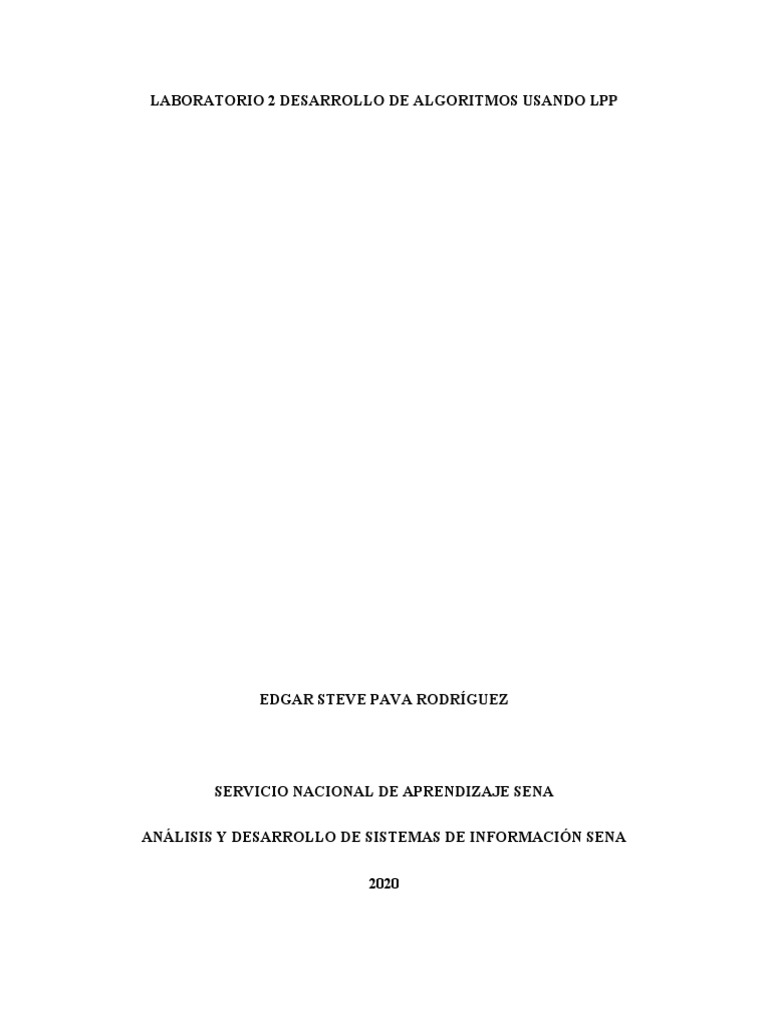 Algoritmos en LPP: Ejercicios Prácticos | PDF | Salario mínimo | Salario