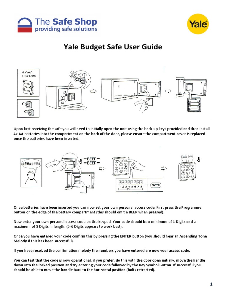 Yale Budget Safe User Guide | PDF