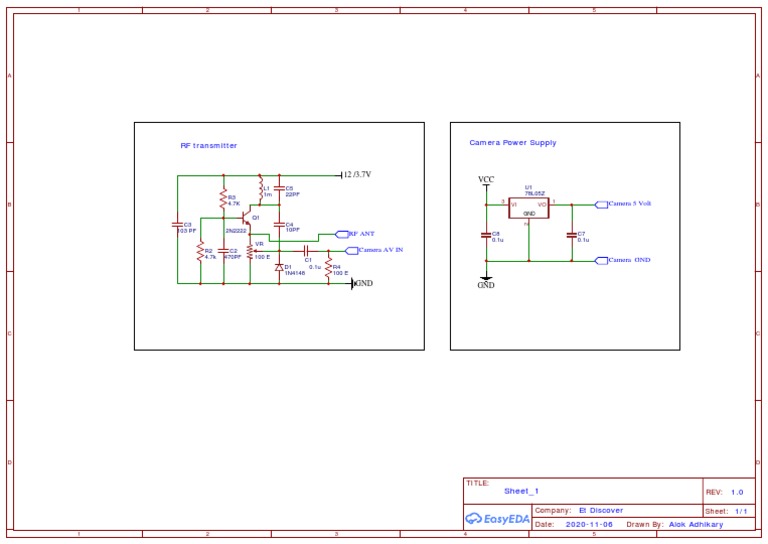 Camera Circuit Schematic Diagram | PDF | Nature