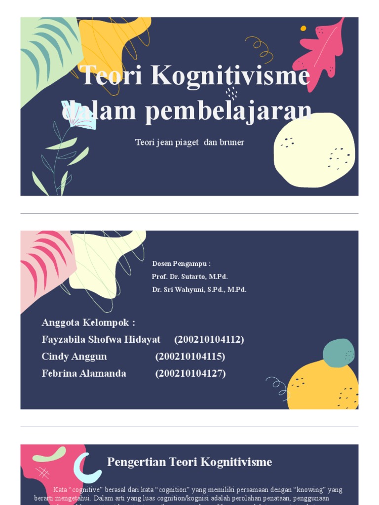 Teori Kognitivisme Piaget dan Bruner | PDF | Sains & Matematika