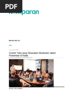 Contoh Teks Moderator Singkat | PDF