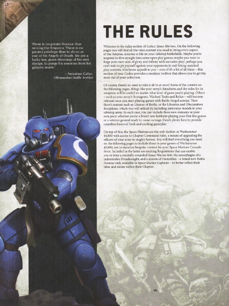 Codex Space Marines 9th Full Scan PDF Free Pages Deleted | PDF