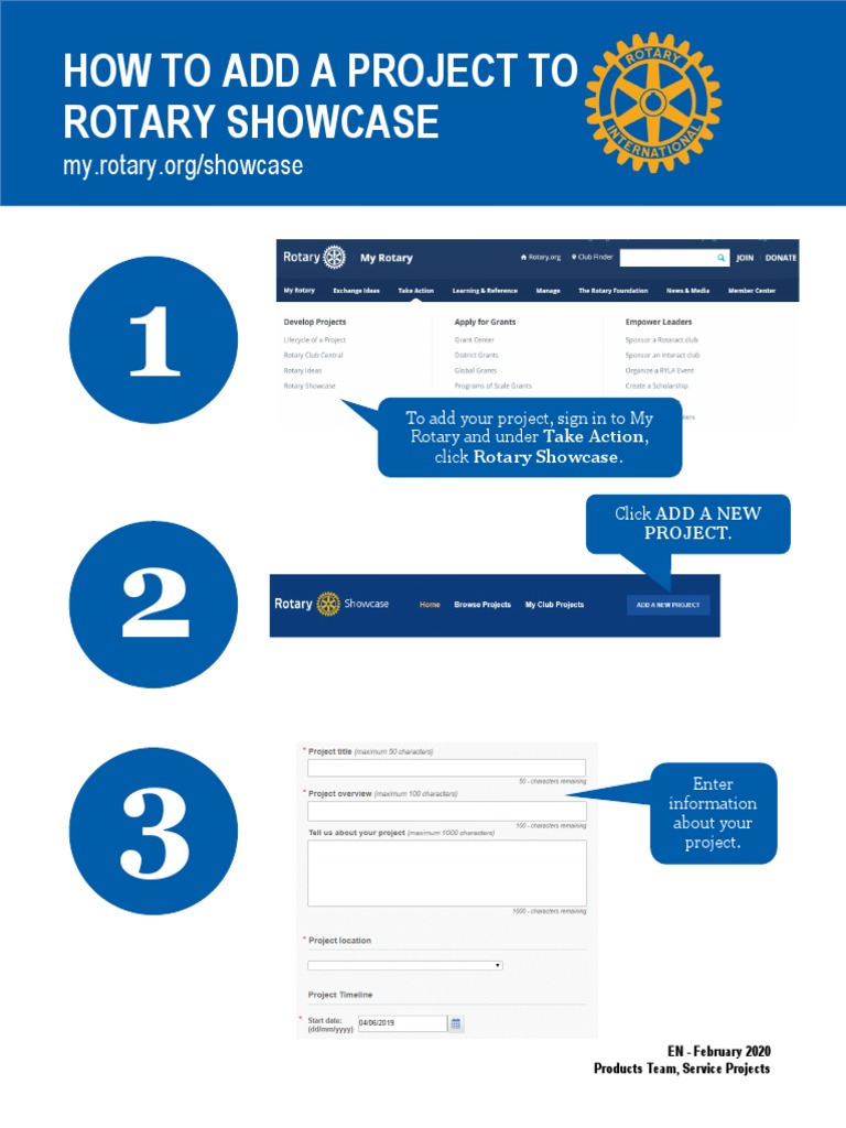 How To Add A Project To Rotary Showcase | PDF | Business | Art