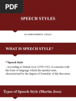 Frozen Speech Style | PDF | Foreign Language Studies