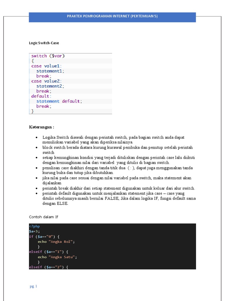 Latihan PHP 3 (Pertemuan 5) | PDF