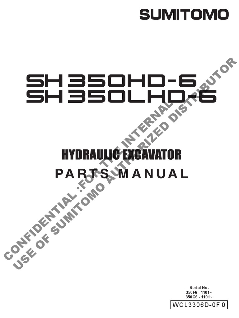 Hydraulic Excavator Parts Manual | PDF | Car | Vehicle Technology