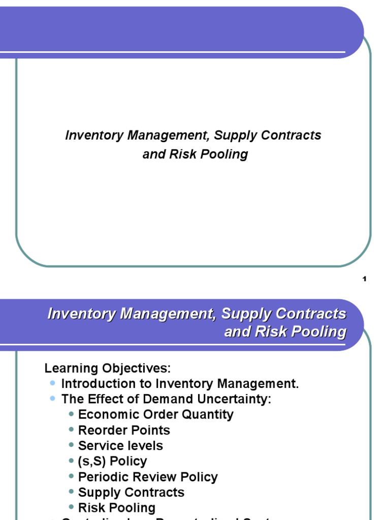 Optimizing Inventory Management Through Economic Order Quantities ...