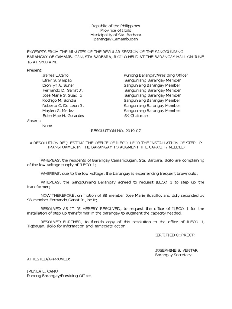 RESOLUTION | PDF | Government