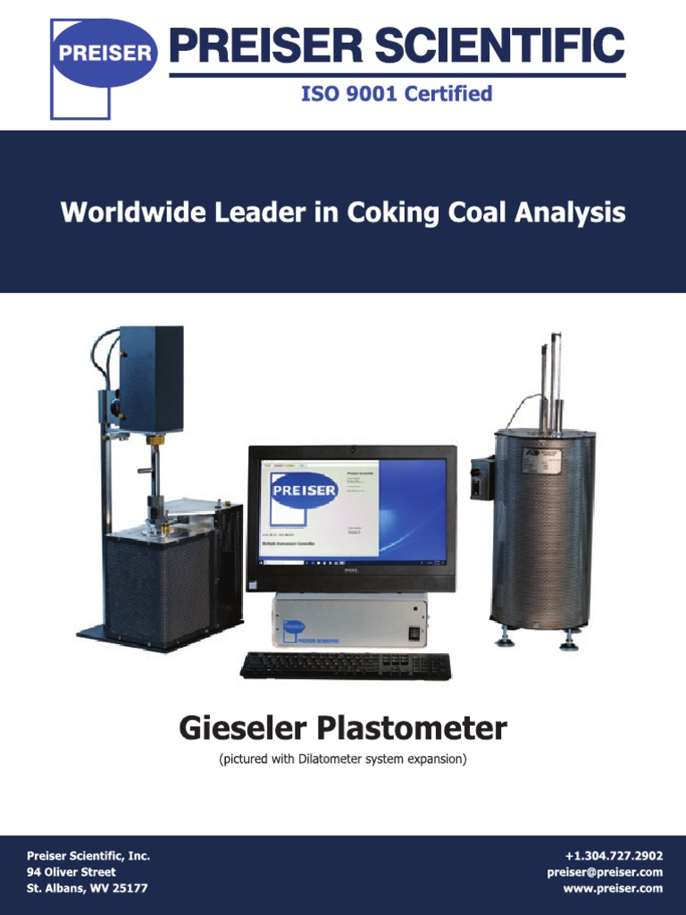 Gieseler Plastometer Brochure | PDF | Personal Computers | Information Age