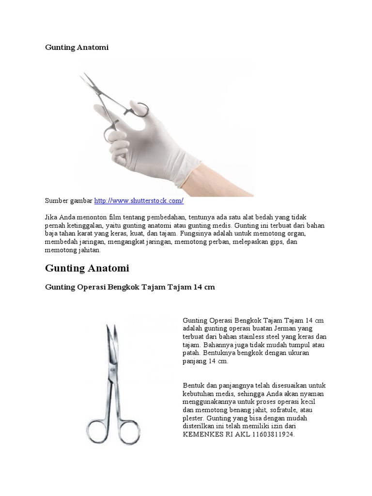 Jenis Jenis Gunting | PDF | Griya & Taman