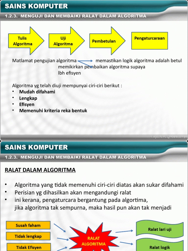 Pengujian dan Ralat Algoritma | PDF