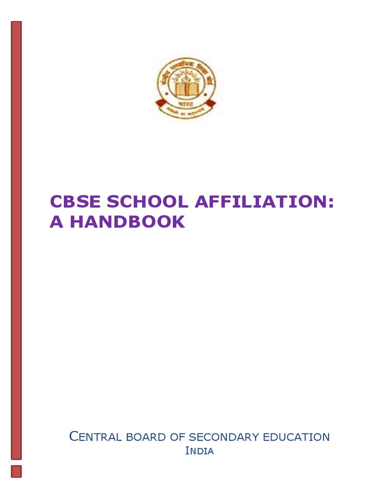 CBSE Affiliation Handbook 2020 | PDF | Schools | Governance