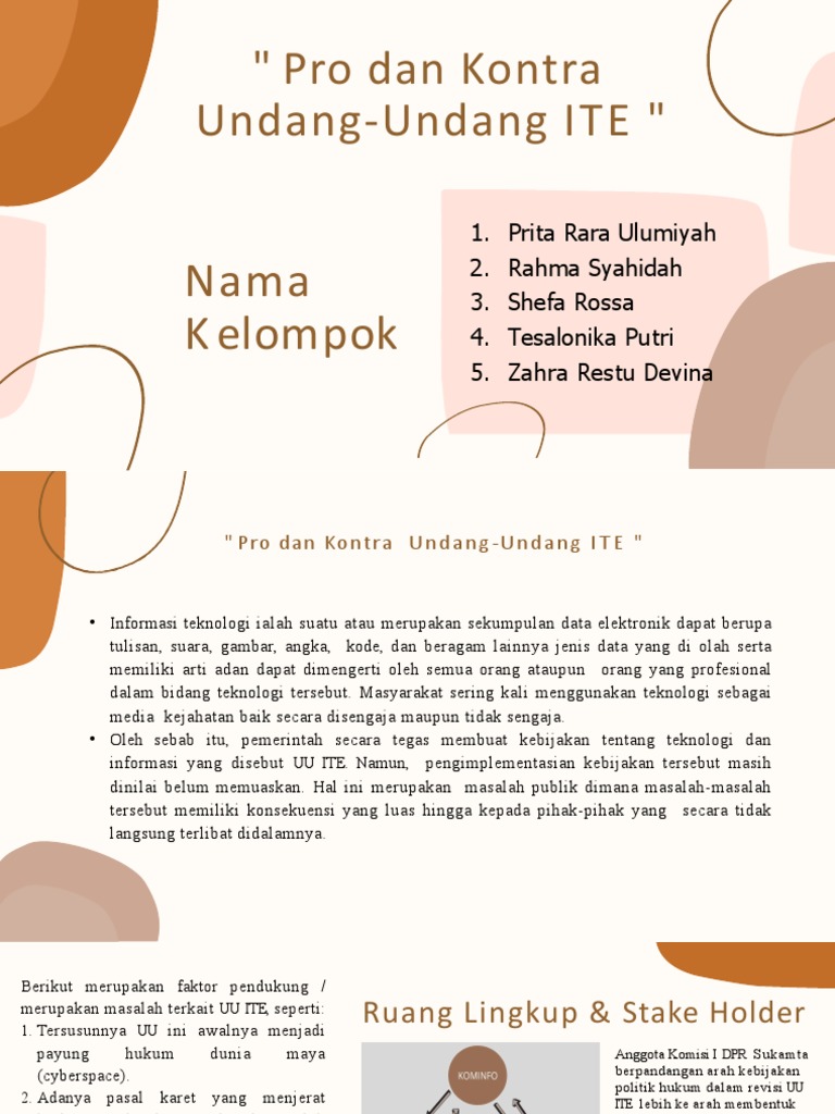 Pro Dan Kontra UU ITE | PDF