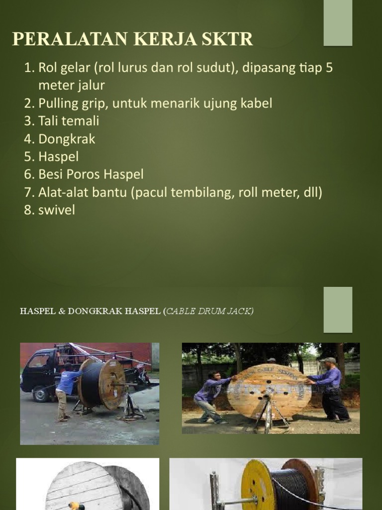 Peralatan Kerja SKTR | PDF